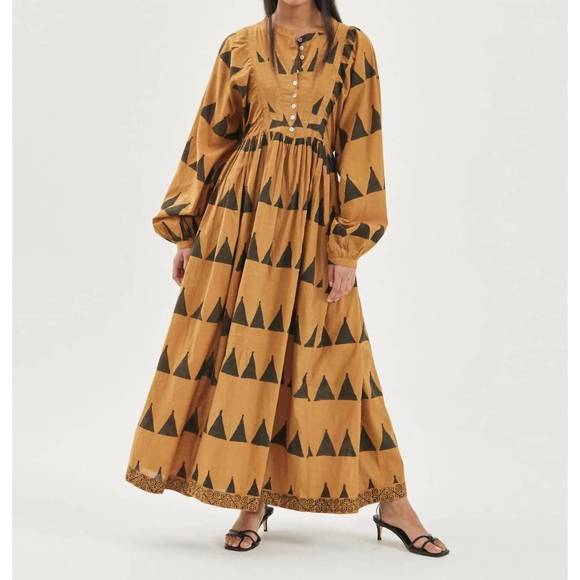 Kinga Csilla | Dresses | New Kinga Csilla Sanur Block Print Mascali ...